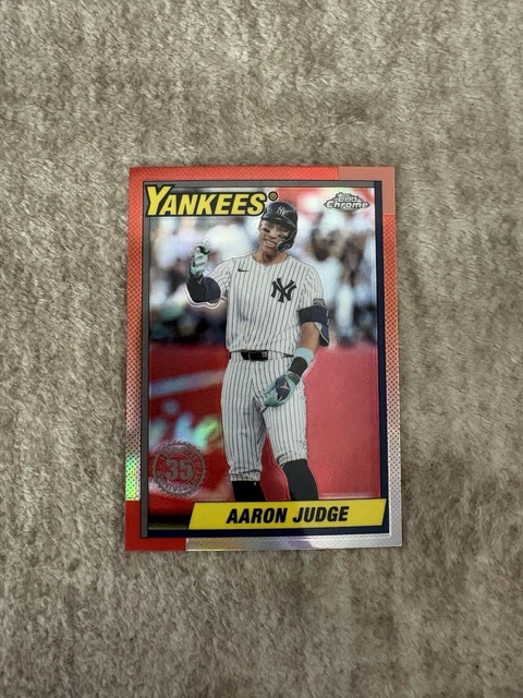 2025 TOPPS CHROME Aaron Judge 35th Anniversary Insert #90CB-11 Yankees ...