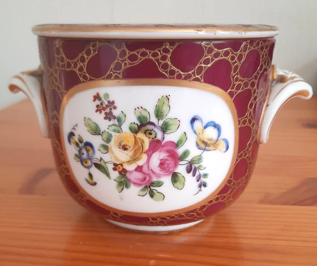 TRÈS RARE ET ancien Pique Fleurs à anses en porcelaine de Sevres XVIIIé ...