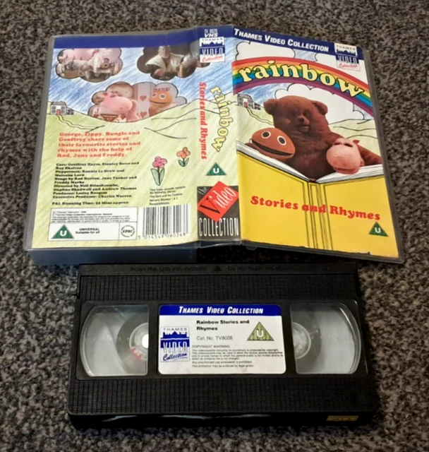 RAINBOW STORIES & Rhymes Bungle George Zippy Geoffrey Vhs Video Kids ...