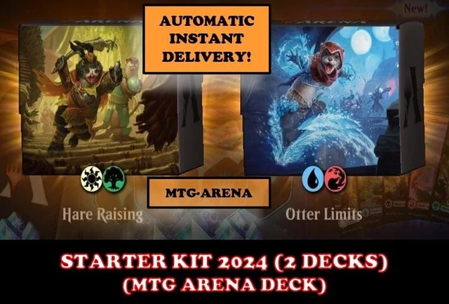 MTGA MTG ARENA Code Card Starter Kit 2024 Bloomburrow Hare Raising ...