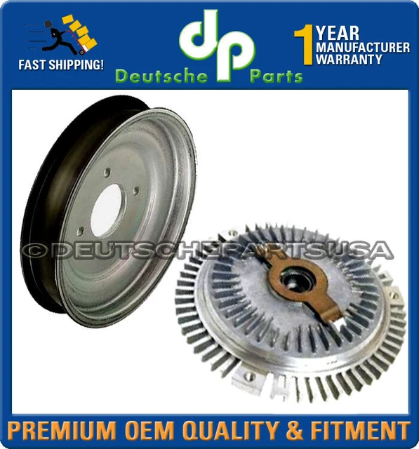 MERCEDES W201 W124 W126 Engine Cooling Fan Clutch Radiator & Pulley Kit ...