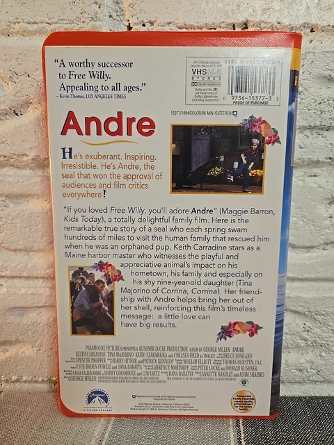 ANDRE VHS 1994 Paramount Family Favorites Red Clamshell Case $9.97 ...