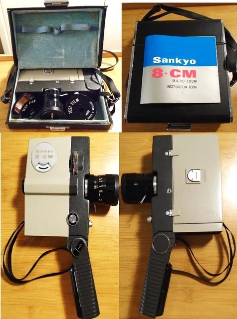 SANKYO 8-CM MICRO Zoom Cine Camera , Case + Instructions & Carry Strap ...