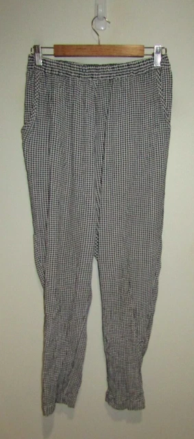 TABLE EIGHT ROBERT D'angelo Black & White Check Pant Size 14 Large L ...