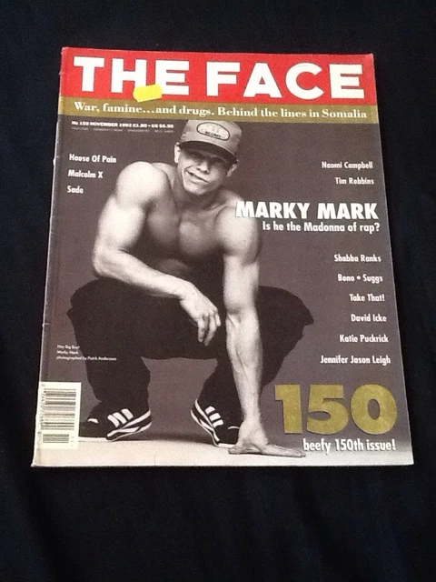 THE FACE MAGAZINE 1992, Marky Mark Wahlberg, Sade, Shabba Ranks ...
