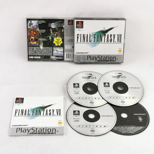 FINAL FANTASY VII FF7 PS1 Platino PlayStation 1 PAL completo EUR 32,34 ...