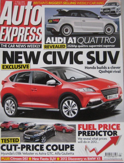 AUTO EXPRESS MAGAZINE 4-10/1/12 featuring Land Rover, BMW, Vauxhall ...