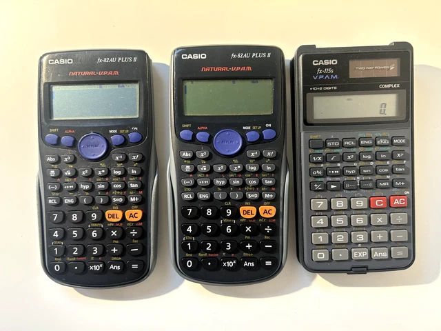 LOT OF 3 Casio Calculators $30.00 - PicClick AU