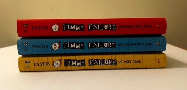 TIMMY FAILURE BOOKS 1-3 Set Mistakes Were Made Now Look We Meet Again ...