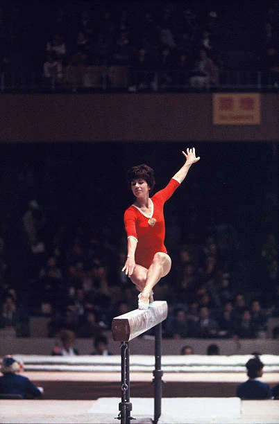TAMARA MANINA OF Soviets Competes In The Balance Beam Of The Wo 1964 ...