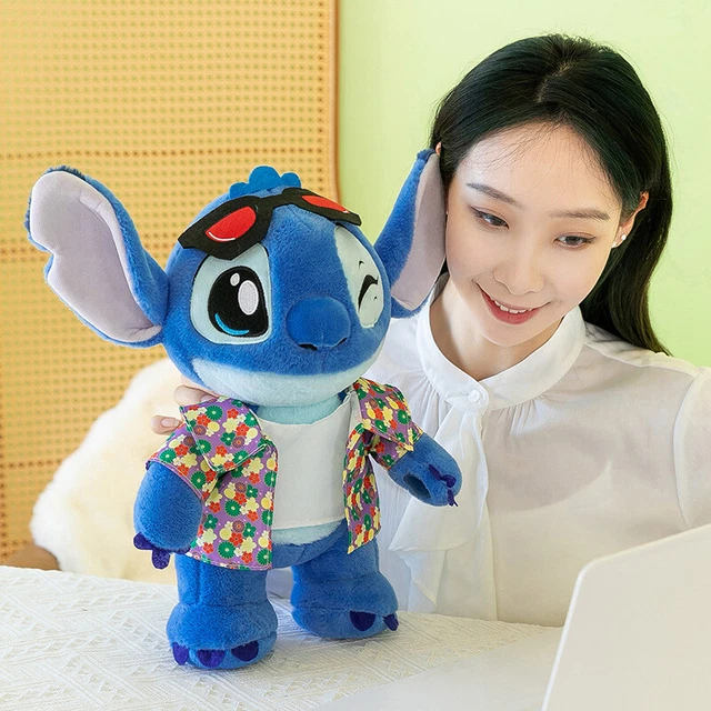 DISNEY STITCH PLUSH Teddy Lilo Shirt Sunglasses Cute Gift Soft Toy 40cm ...