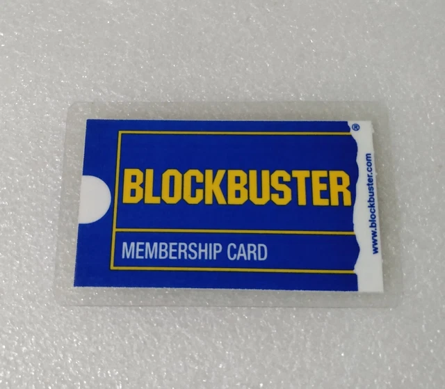 VINTAGE BLOCKBUSTER VIDEO Entertainment Store Laminated Membership Card ...