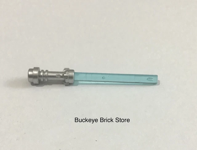 LEGO TRANS BLUE Lightsaber with Flat Silver Hilt £1.67 - PicClick UK