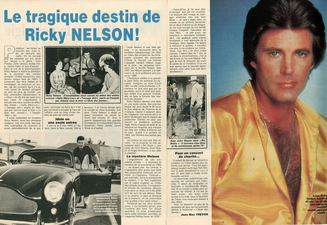 COUPURE DE PRESSE Clipping 1986 Ricky Nelson (2 pages) EUR 5,00 ...