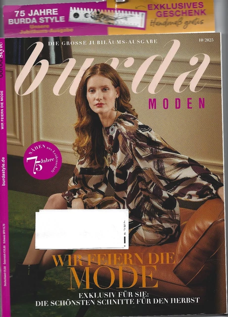 BURDA STYLE 10/2025 Jubiläumsausgabe Wir feiern Mode EUR 6,00 - PicClick DE