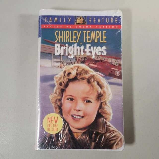 SHIRLEY TEMPLE IN Bright Eyes VHS Tape First Time Color Colorized 20th ...