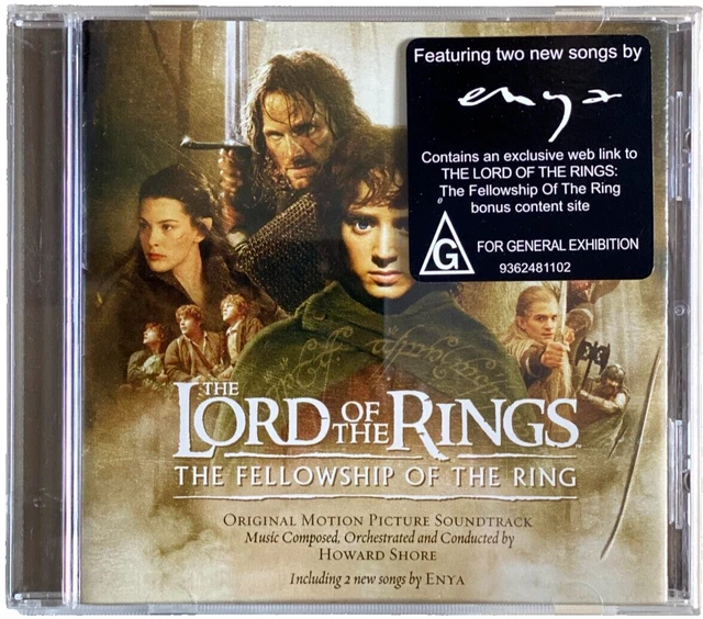 THE LORD OF the Rings: The Fellowship of the Ring Soundtrack CD ...