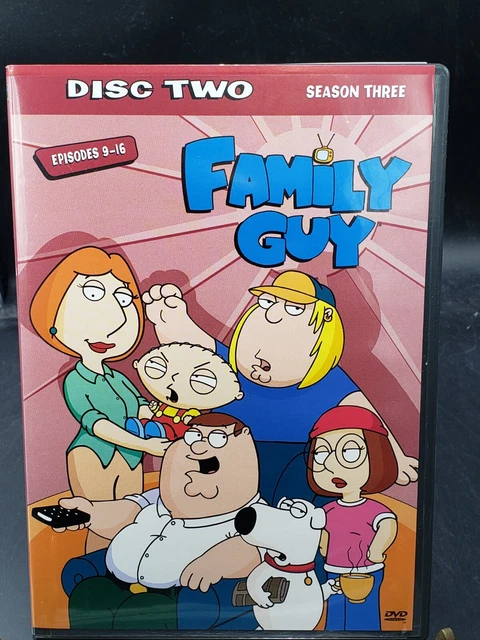 FAMILY GUY SEASON 3 Disc 2 Episodes 9-16 Replacement DVD Only Disc Two ...