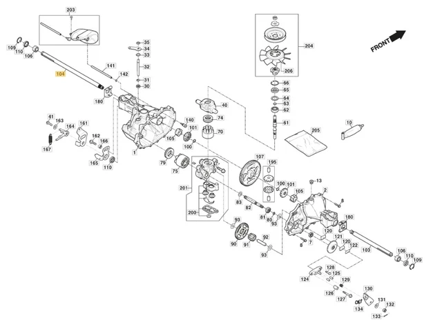 ESSIEU TRACTION ORIGINAL Stiga Tracteur Tondeuse Combi 1066 HQ ...