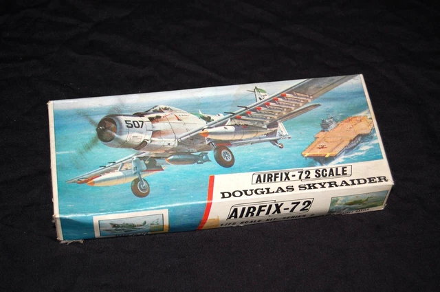 AIRFIX 1/72 SCALE Douglas A-1J Skyraider Model Kit 1968 Red Stripe ...