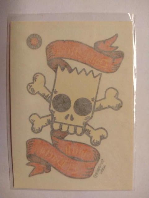 BART SIMPSON 1994 SkyBox THE SIMPSONS II Cards Disappearing Ink Insert ...