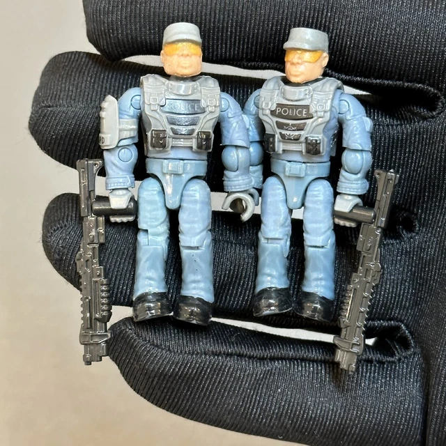 Rare 2 Halo Construx Mega Bloks Blue Nmpd Pilot Figure Police Air Support Hornet £895 Picclick Uk