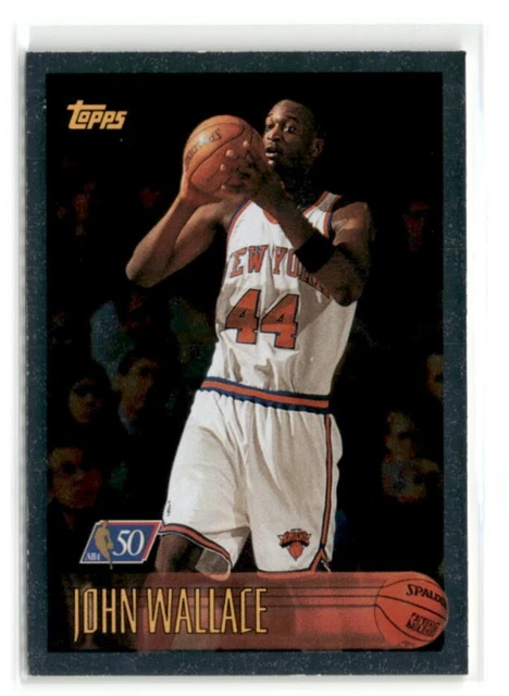 CARTE PARALLÈLE JOHN Wallace 1996-97 Topps Foil NBA 50 #189 recrue RC ...