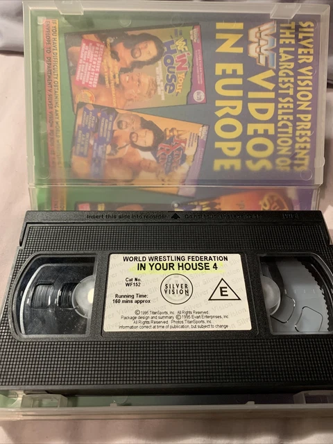 WWF - IN Your House 4 (VHS, 1995) WWE AEW ROH ECW £10.00 - PicClick UK