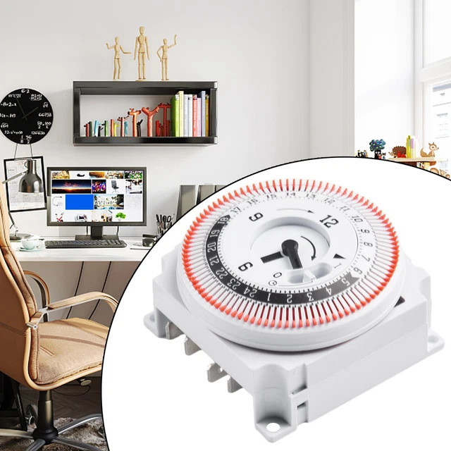 MECHANICAL SWITCH PROTECT Panel 24 Hours Timer Timing Device Panel 250V ...