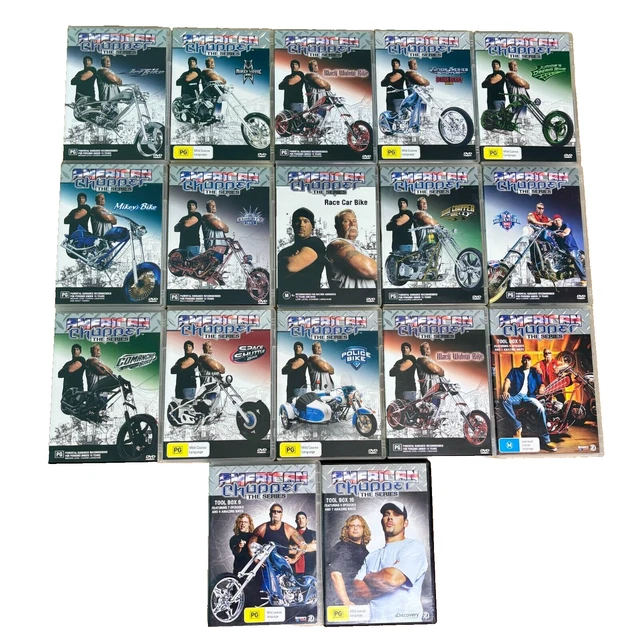 AMERICAN CHOPPER COLLECTION x17 DVD R4 PAL Tracked Postage Toolbox Bike ...