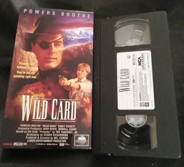 WILD CARD VHS 1992 Powers Boothe Cindy Pickett Terry O'Quinn, Rene ...