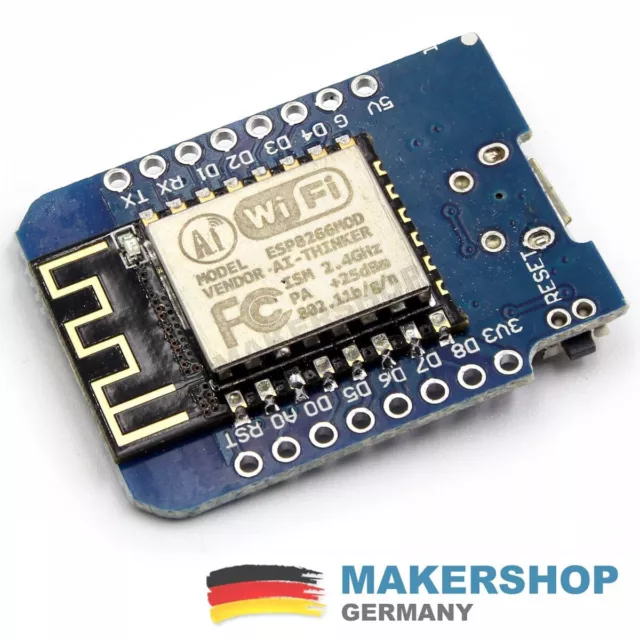 D1 ESP8266 MINI WLAN Board Mikrokontroller Wifi Modul Wemos Nodemcu ... D1 ESP8266 MINI WLAN Board Mikrokontroller Wifi Modul Wemos Nodemcu ...