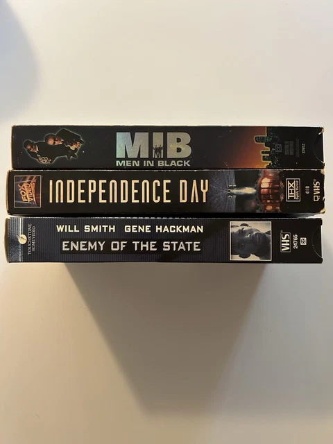 WILL SMITH VHS Lot. Men in Black, Independence Day, Enemy of the State ...