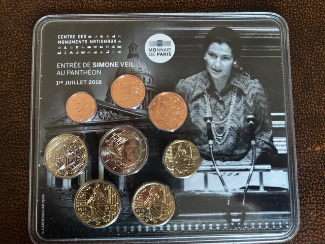 RARE MINI-SET BU 2018 ENTREE AU PANTHEON de SIMONE VEIL le 01/07/2018 N ...