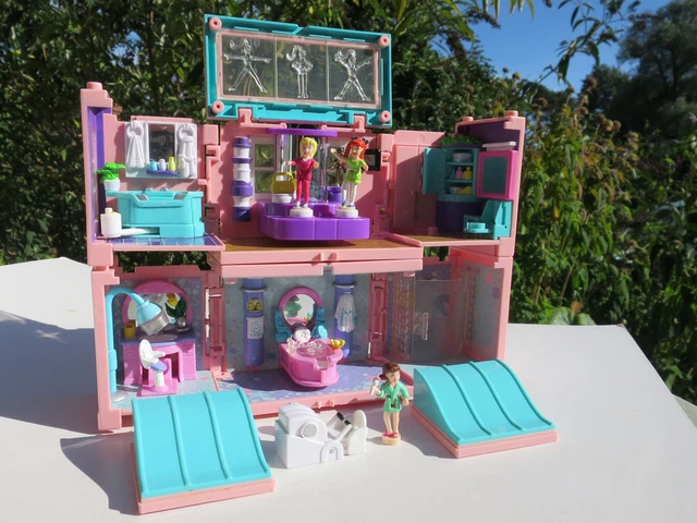 MINI POLLY POCKET Fitness Studio dream builders und rosa Bad Bluebird ...