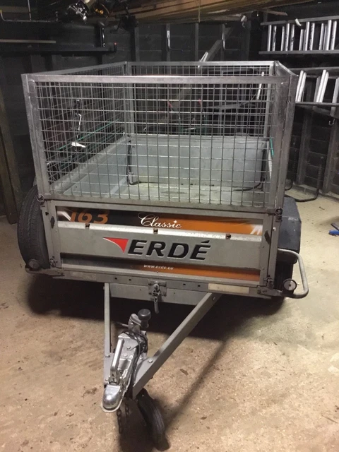ERDE 163 CLASSIC Trailer with Mesh extensions and spare wheel £365.00 ...