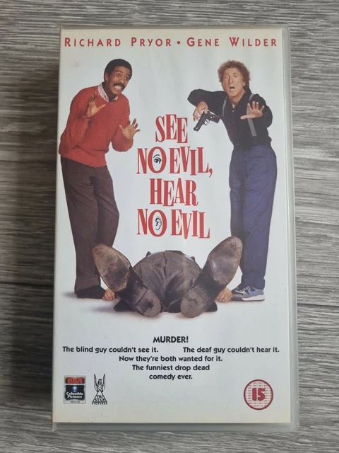 SEE NO EVIL, Hear No Evil - VHS (1989) Comédie Richard Pryor & Gene ...
