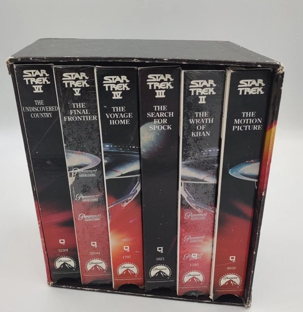 STAR TREK - The Movie Collection (VHS, 1980's + (1) 1991 6-Tape Set ...