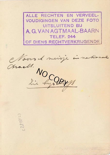 X119 FOTO NORWEGEN Mädchen in Tracht Hardanger Bunad Vintage Agtmaal ...