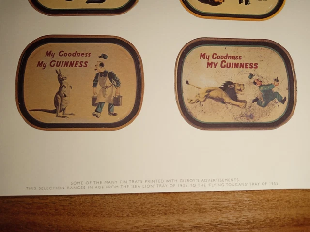 GUINNESS VINTAGE ADVERTISING poster Advert Gilroys Artwork Various ...