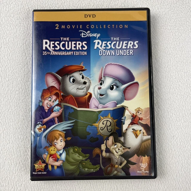 THE RESCUERS & The Rescuers Down Under DVD 2-Movie Collection 35th ...