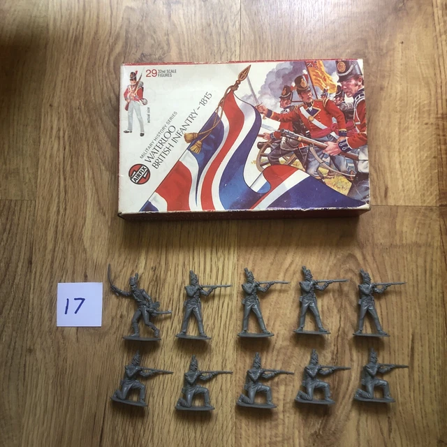 AIRFIX TOY SOLDIERS Boxed set of Waterloo British Infantry 1/32 £34.08 ...