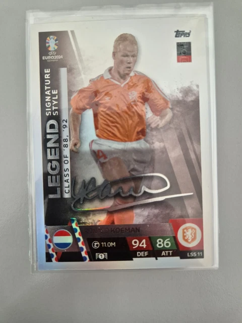 TOPPS MATCH ATTAX Euro 2024 Legend Signature Style LSS11 LSS 11 Ronald ...