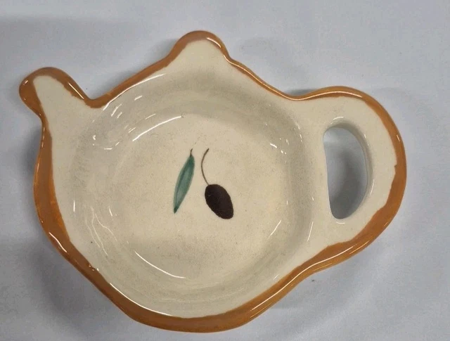 STUDIO POOLE POTTERY Fresco Teabag Tidy 5 Inch Offers Invited Always 5 ...