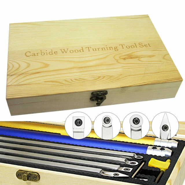 CARBIDE LATHE WOOD Turning Tools Full Size Carbide Tipped Woodturning ...