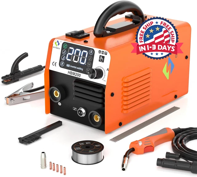 SOLDADORA ELECTRICA PORTATIL Inversor 200A Electric 110V/220V Maquina ...