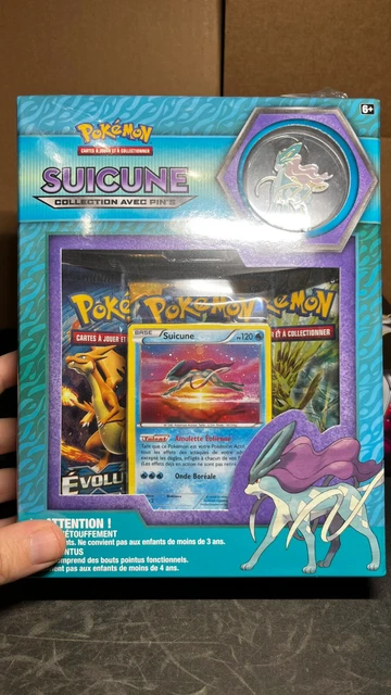 COFFRET SUICUNE PIN'S Pokémon avec XY Evolution Dracaufeu 2017 EUR 99,00 - PicClick FR