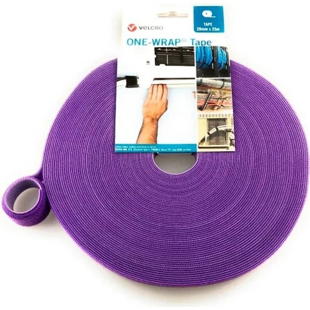 VELCRO? BRAND ONE-WRAP? Hook & Loop Tape Fasteners Purple 1/2" x 75' £ ...