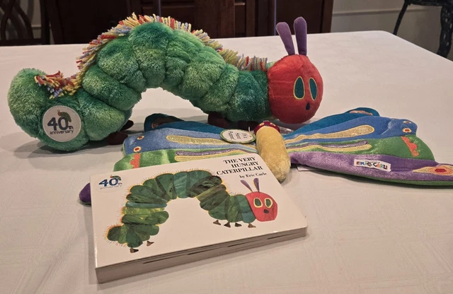 LOT VERY HUNGRY Caterpillar World of ERIC CARLE 14" Butterfly Plush ...