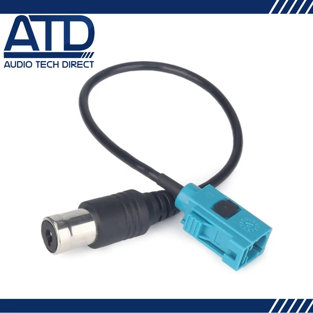 FEMALE FAKRA TO Female ISO Aerial Antenna Adapter Converter Car Stereo ...